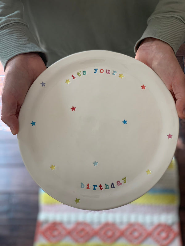 It's Your Birthday Celebration Plate – Bumblebee Ceramics